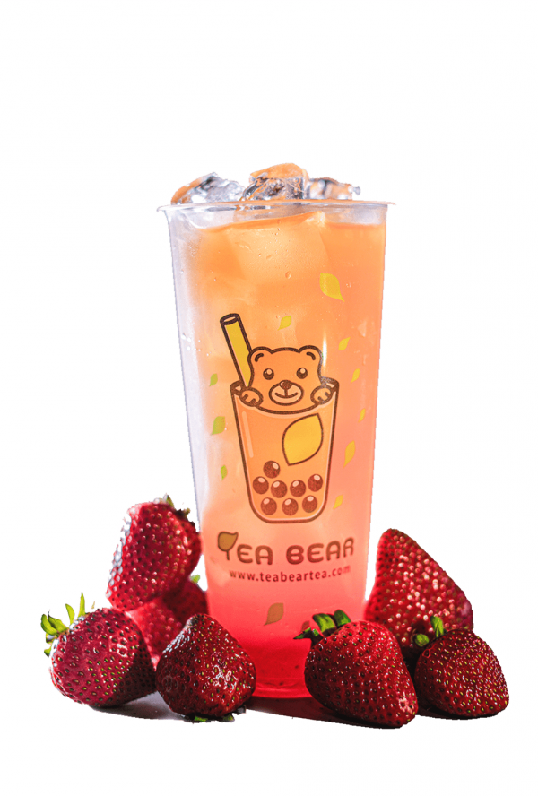 Strawberry, Green | Red Tea - Boba Tea in Cypress TX, Bubble Tea in ...